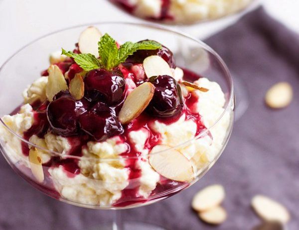 Banana-Maple Parfait With Cherry Sauce Recipe - Vermont Maple Syrup