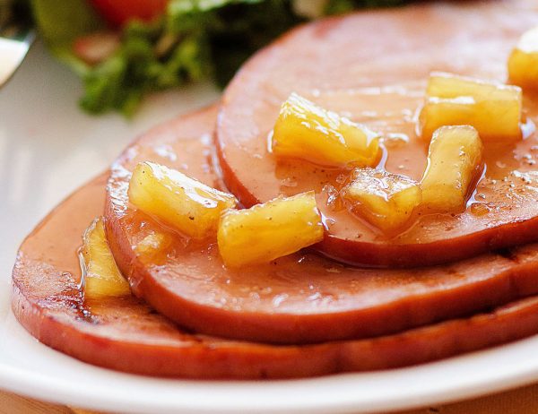 Ham With Glazed Pineapple Recipe - Vermont Maple Syrup